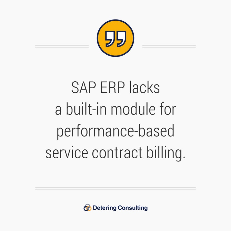 SAP Service Contract Management Billing Solution|Billing Solution